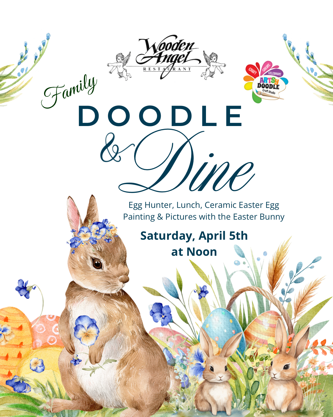 4/5 - Doodle & Dine Family Day - Easter EGGstravaganza (all ages ...